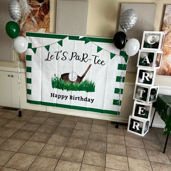 Party Supplies | 1st Birthday Golf Theme Backdrop | Poshmark
